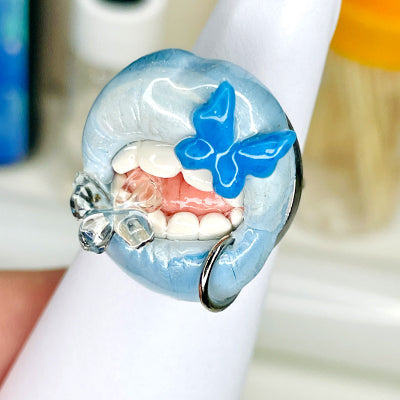 Hot Lips_Ice Blue Butterflies – moniqueinbrisbane