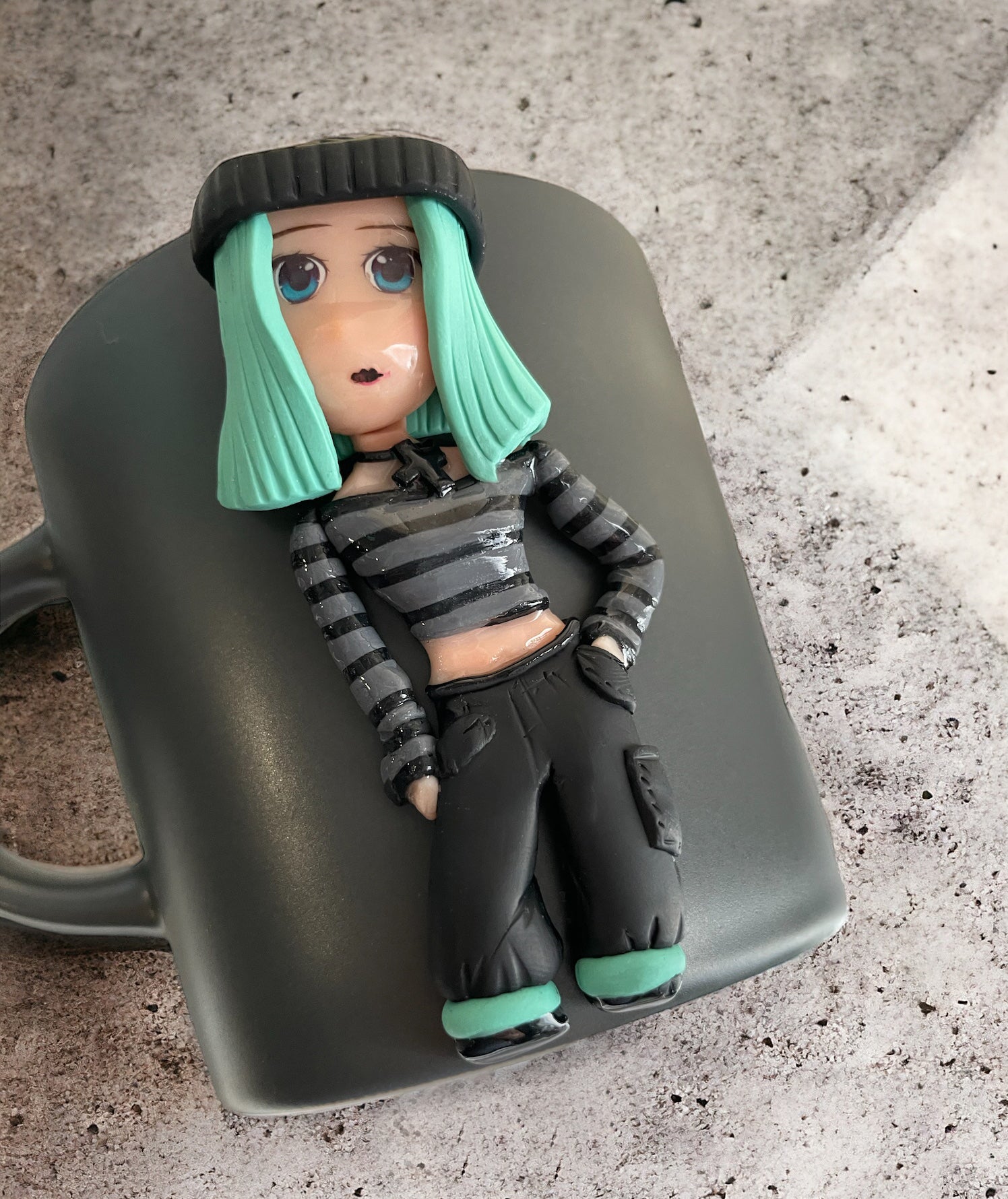 Goth Girl - green bob – moniqueinbrisbane